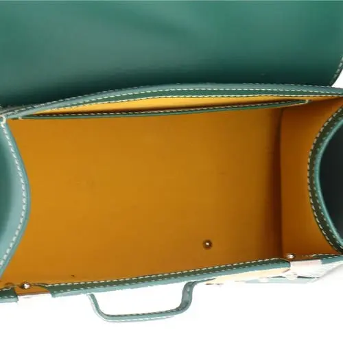 Goyard Saigon Top Handle Bag Coated Canvas With Leather Pm