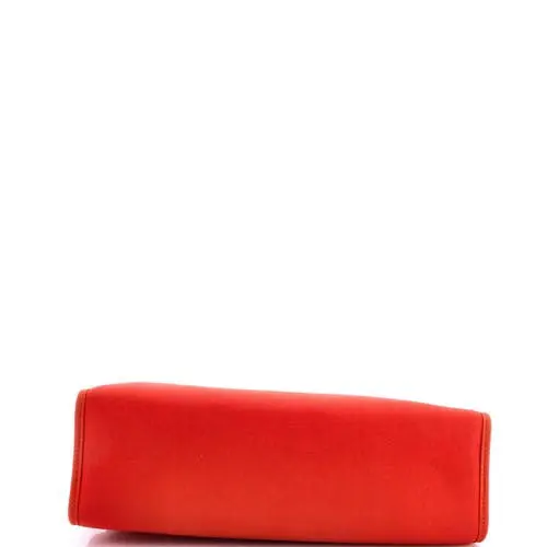 Hermès Herbag Zip Leather And Toile 31 - Red