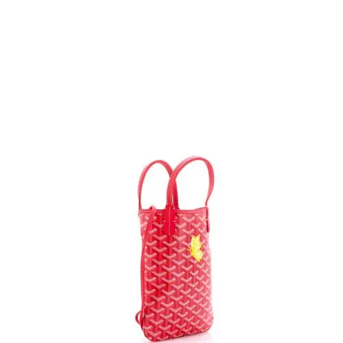 Goyard Poitiers Tote Printed Coated Canvas And Printed Canvas Mini - Red