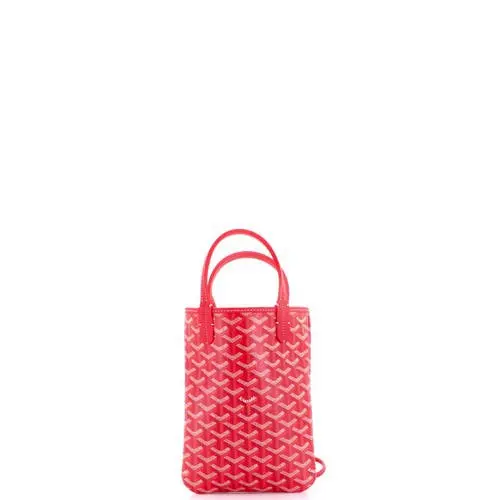 Goyard Poitiers Tote Printed Coated Canvas And Printed Canvas Mini - Red