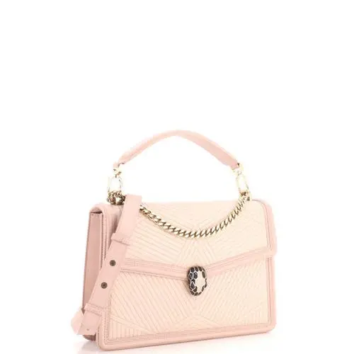 BVLGARI Serpenti Forever Shoulder Bag Quilted Leather Medium