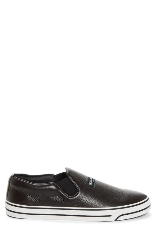 Dolce & Gabbana Deerskin Leather Slip-on Sneaker