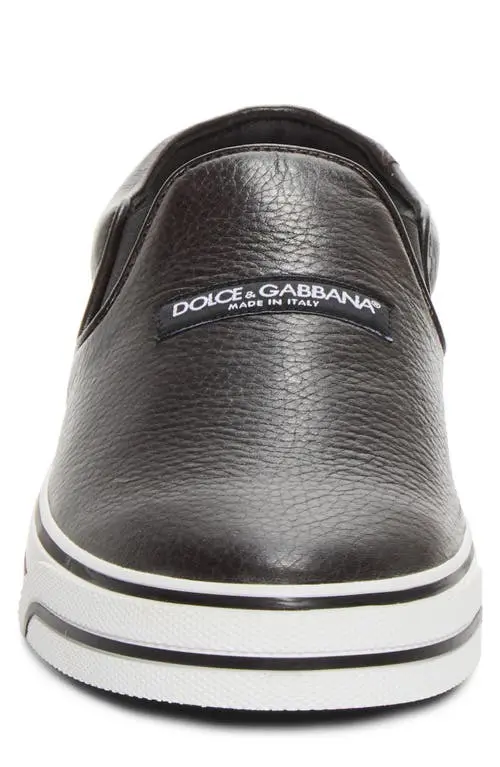 Dolce & Gabbana Deerskin Leather Slip-on Sneaker