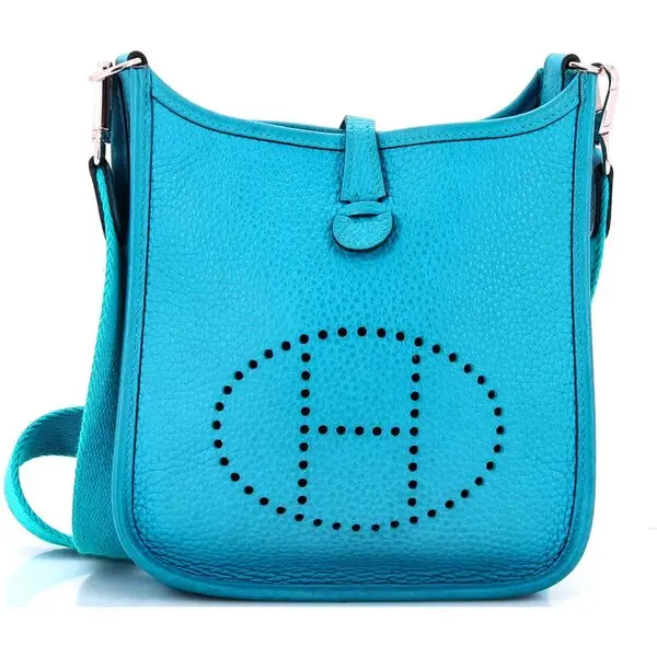 Hermès Evelyne Bag Gen Iii Clemence Tpm - Blue