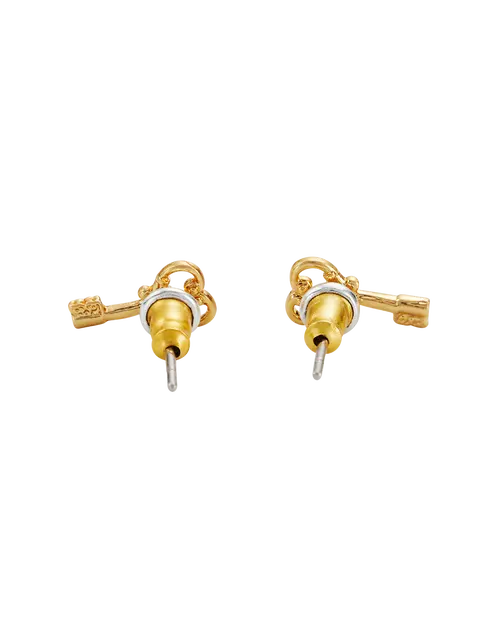 FABLE ENGLAND Key Stud Earrings