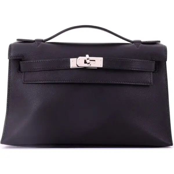 Hermès Kelly Pochette Swift - Black