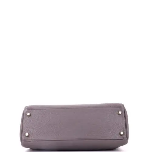 Hermès Kelly Handbag Togo With Gold Hardware 32 - Grey
