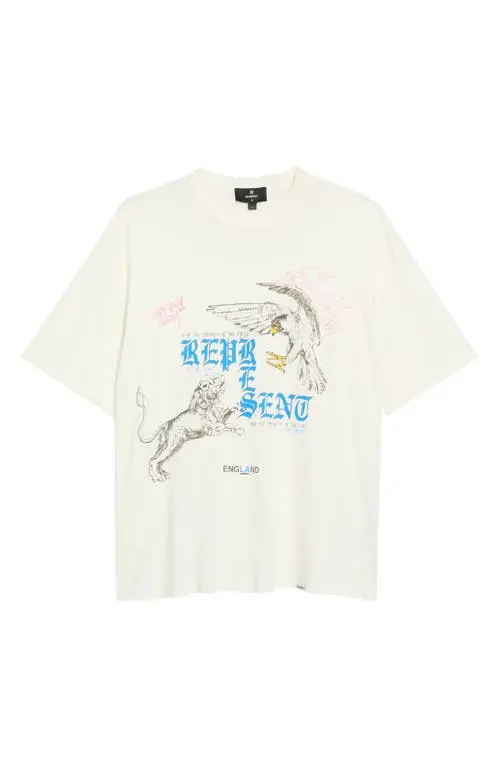 REPRESENT Enemy Graphic Tee - Flat White