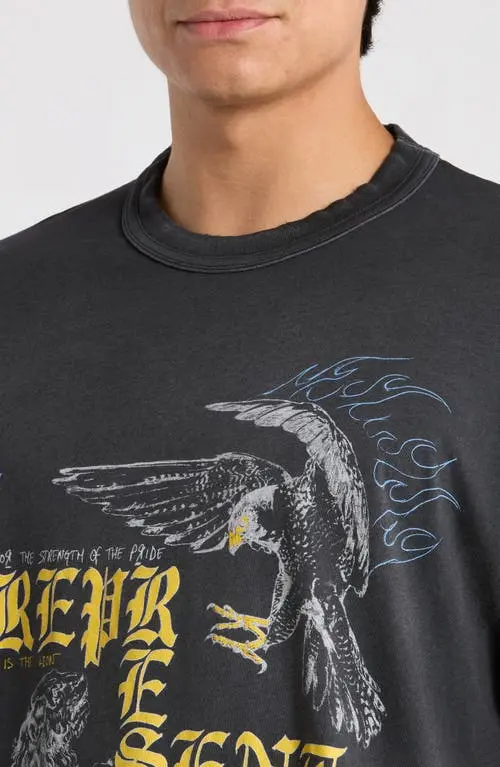 REPRESENT Enemy Graphic Tee - Washed Black