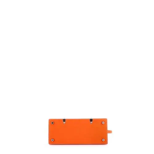 Goyard Structured Saigon Top Handle Bag Coated Canvas With Leather Mini - Orange