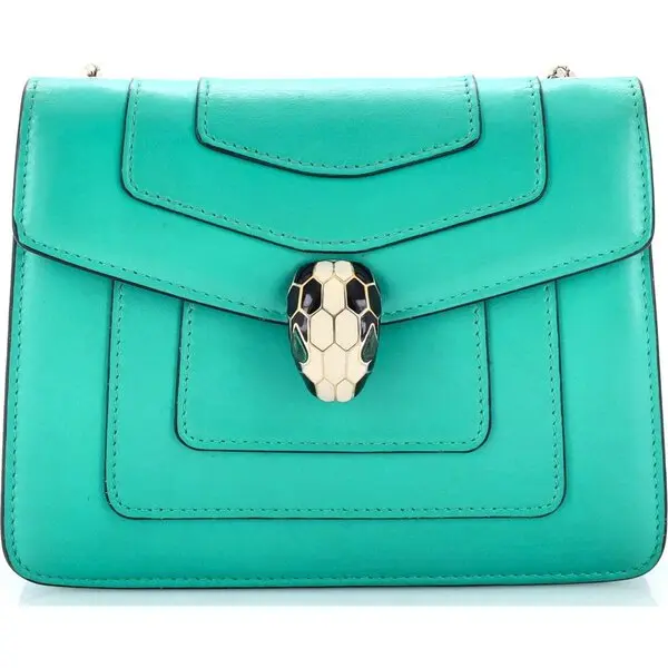 BVLGARI Serpenti Forever Square Shoulder Bag Leather Small