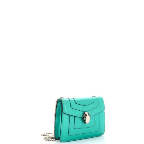 BVLGARI Serpenti Forever Square Shoulder Bag Leather Small