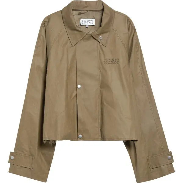 MAISON MARGIELA Cropped Sports Jacket - Khaki