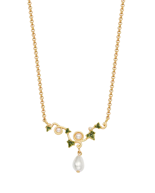 FABLE ENGLAND Ivy & Pearl Necklace