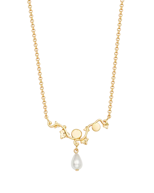 FABLE ENGLAND Ivy & Pearl Necklace