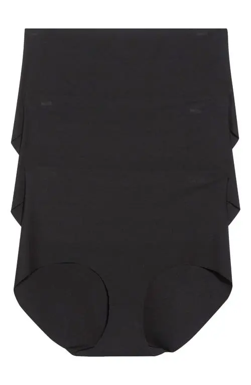 Nordstrom Pack Of 3 Invisible Edge Briefs - Black