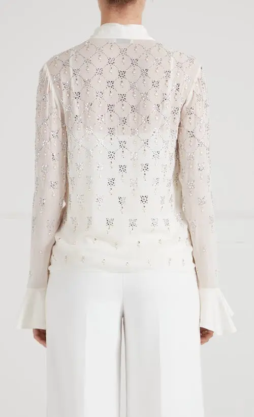 TEMPERLEY LONDON Gallantry Blouse - Ivory