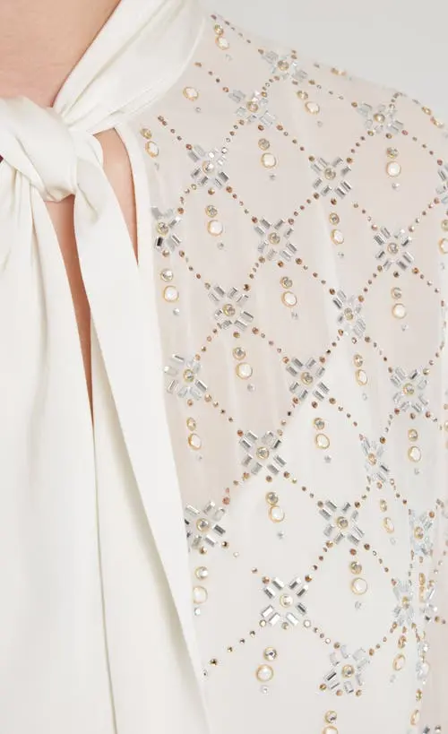 TEMPERLEY LONDON Gallantry Blouse - Ivory