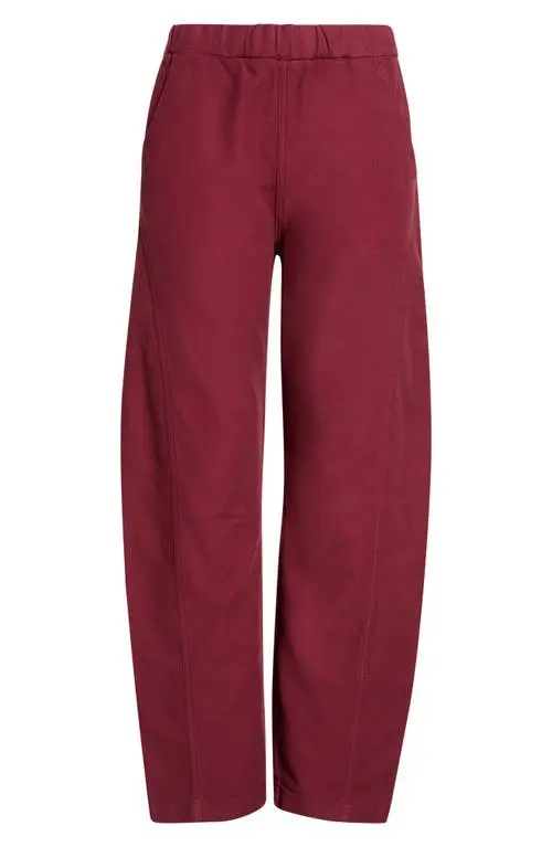 Marine Layer Jessie Barrel Leg Pants - Crimson