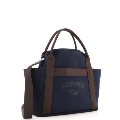 Hermès Sac De Pansage Groom Handbag Canvas