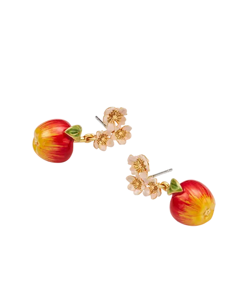 FABLE ENGLAND Apple Blossom Drop Earrings