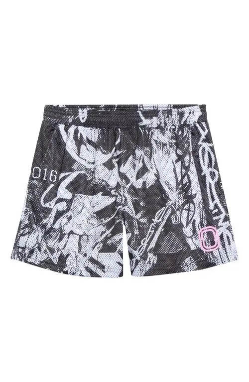 OVERTIME Vandal Graphic Print Mesh Shorts