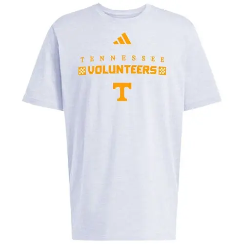 Adidas Tennessee Volunteers Checkered Fresh T-shirt - Gray