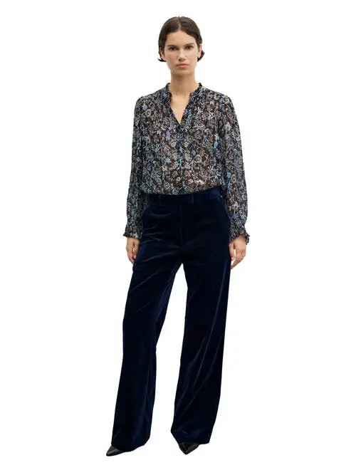 Gerard Darel Mya Velvet Wide Leg Pants