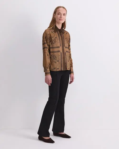 SPORTSCRAFT Sadie Horse Print Long Sleeve Shirt