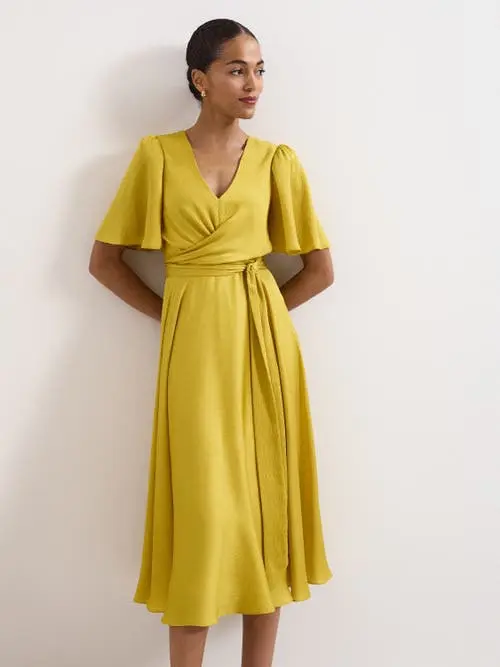 PHASE EIGHT Abbie Draped Tie Waist Wrap Dress