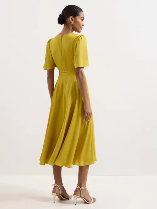 PHASE EIGHT Abbie Draped Tie Waist Wrap Dress