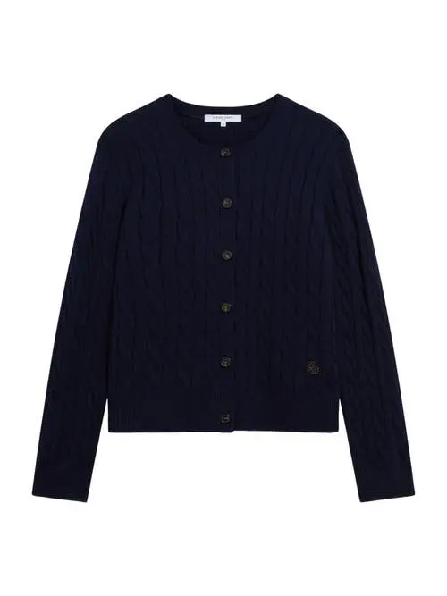 Gerard Darel Raiza Cable Knit Cardigan