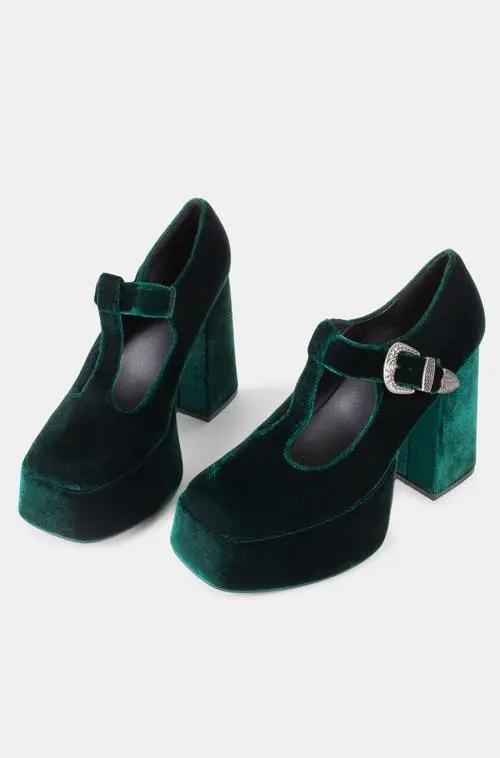 DISTURBIA Platform Block Heel