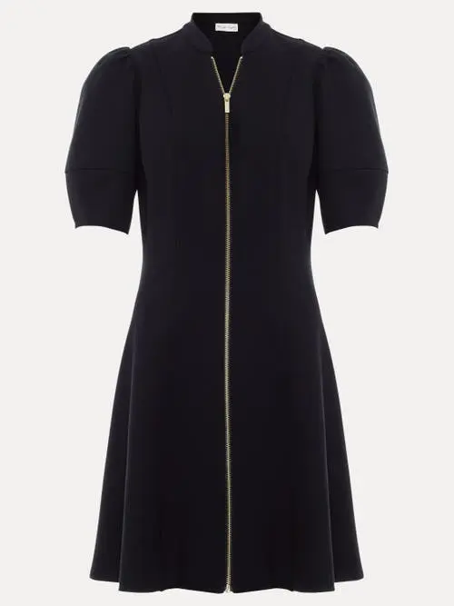 PHASE EIGHT Alima Ponte Zip A-line Dress