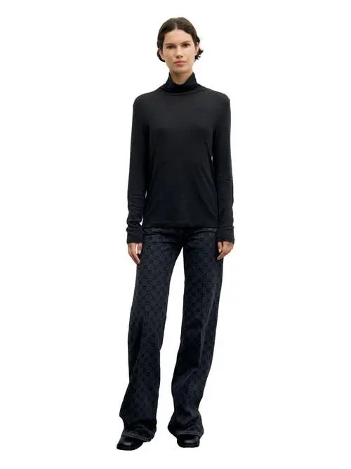 Gerard Darel Reine Roll Neck Merino Wool Sweater