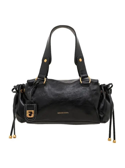 Gerard Darel Curve Handle Everyday Shoulder Satchel