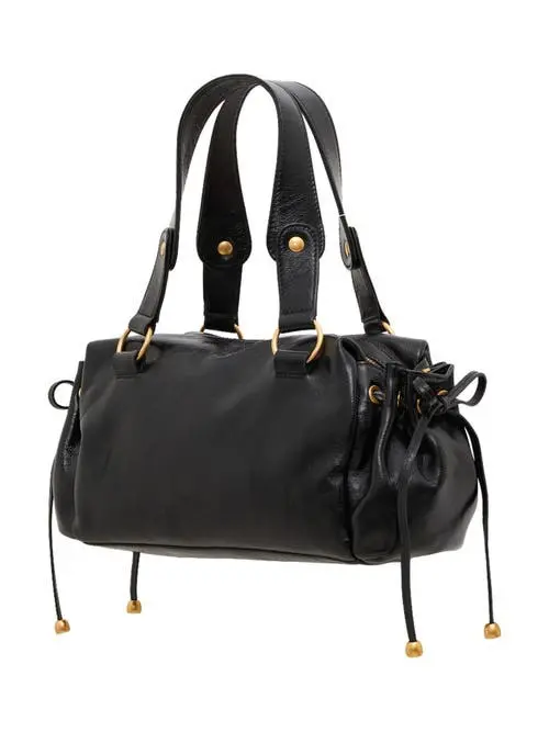 Gerard Darel Curve Handle Everyday Shoulder Satchel