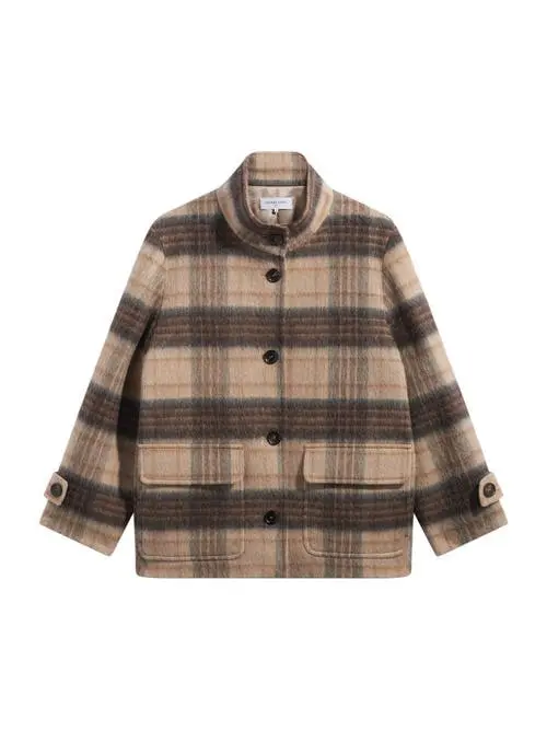 Gerard Darel Ally Checked Coat