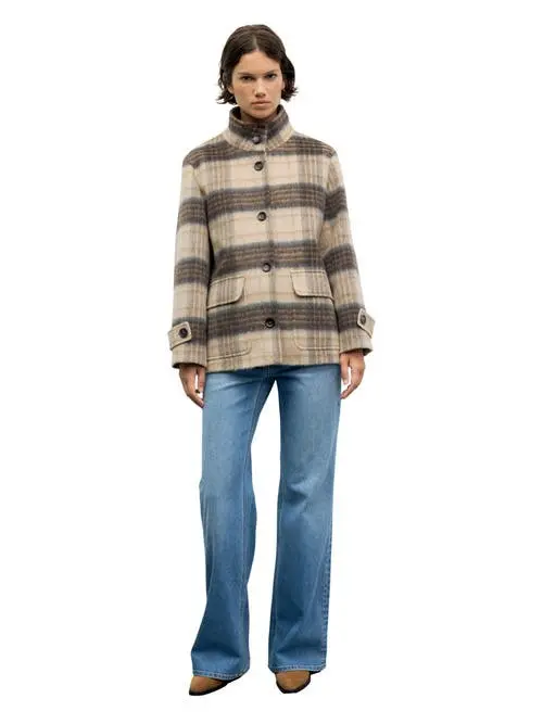 Gerard Darel Ally Checked Coat