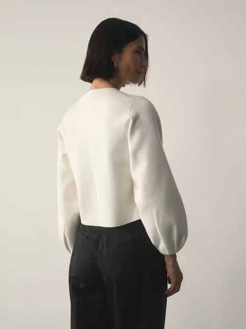 The Fold Candelo Wool Blend Zip-up Jacket