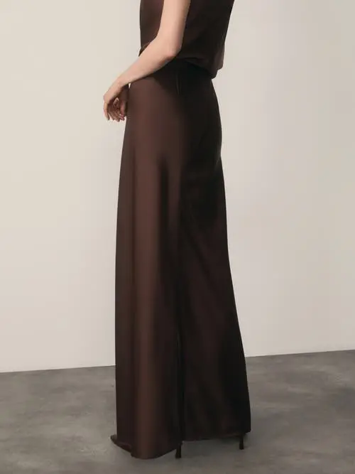 The Fold Lucena High Rise Wide Leg Trousers