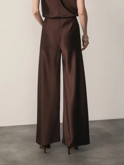 The Fold Lucena High Rise Wide Leg Trousers