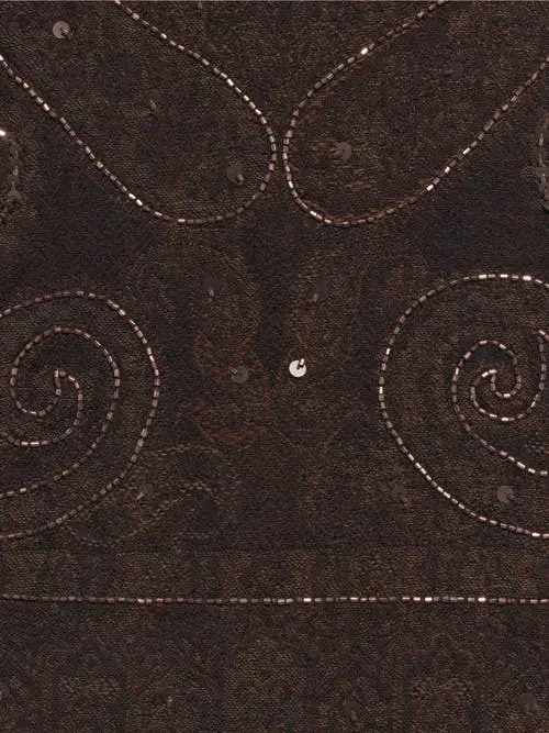 Gerard Darel Sirine Paisley Jacquard Print Scarf - Brown