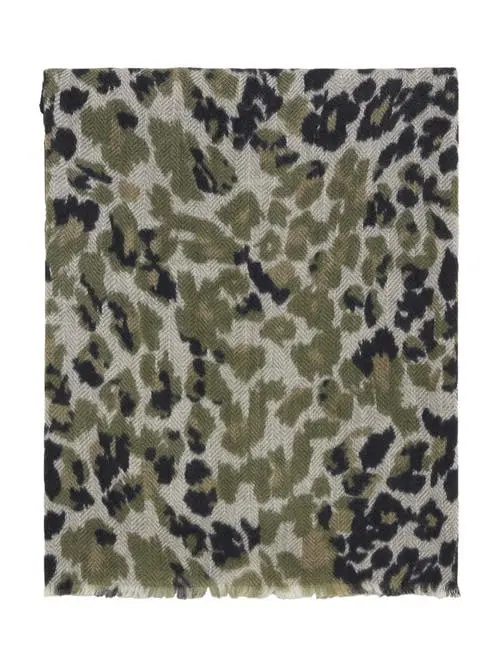 Gerard Darel Leopard Print Scarf