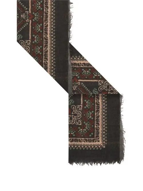 Gerard Darel Sinead Bandana Print Scarf - Cinnamon