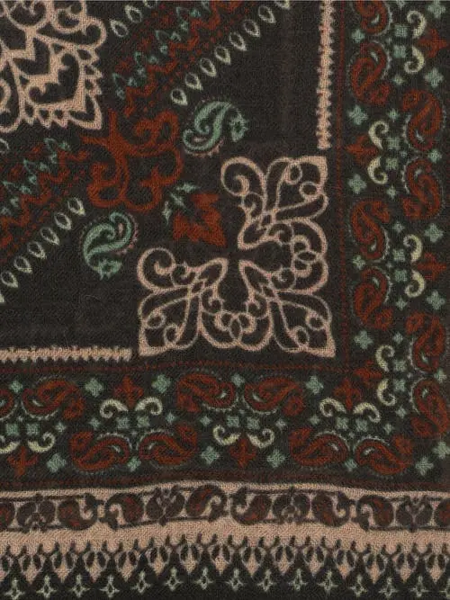 Gerard Darel Sinead Bandana Print Scarf - Cinnamon
