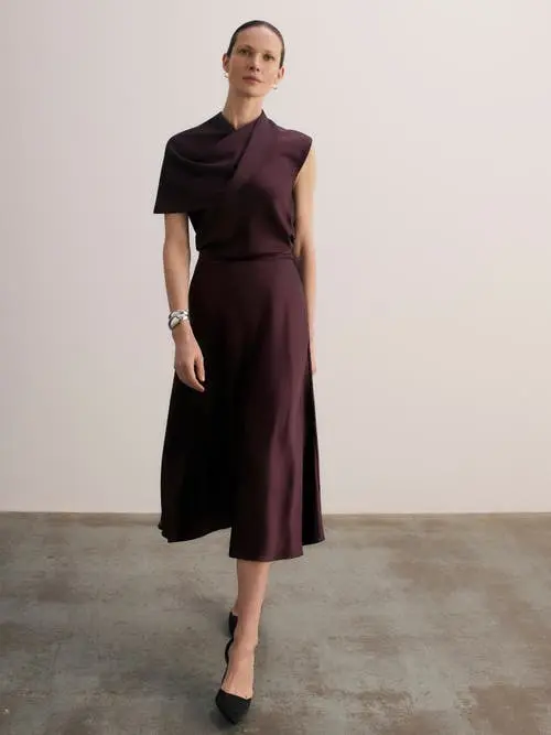 The Fold Ocana Asymmetric Sleeve Blouse