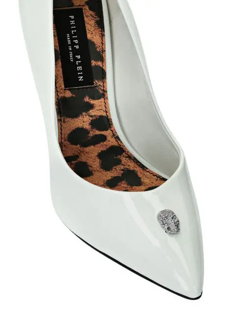 Philipp Plein Patent Skull Pumps