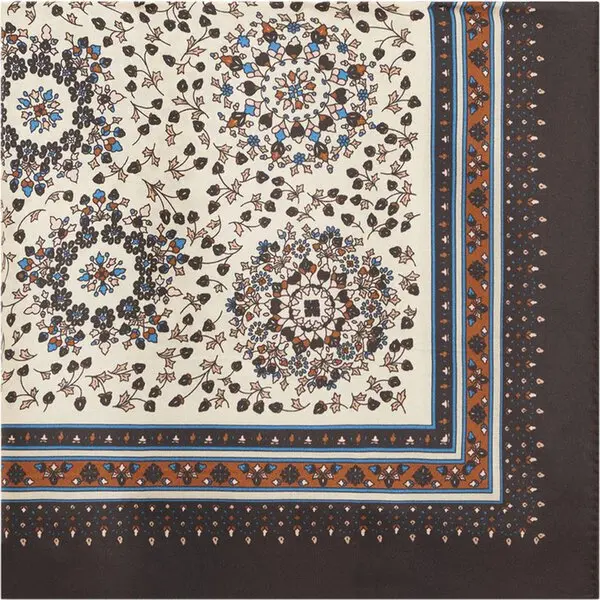 Gerard Darel Sabine Square Silk Floral Print Scarf