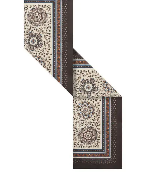 Gerard Darel Sabine Square Silk Floral Print Scarf